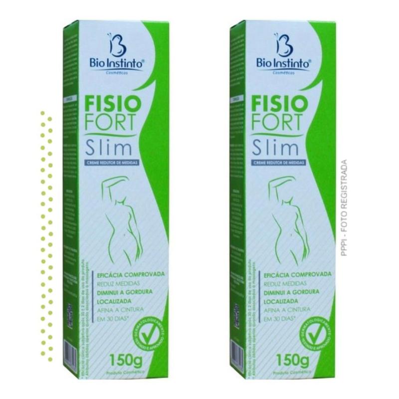 Kit 2 Gel Creme Redutor De Medidas Gordura Localizada Fisio Slim - Bio ...