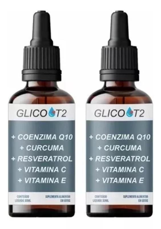 kit 2 Glico T2 30ml Original - Fórmula Premium Natural - Oficial - Produtos para Energia ...
