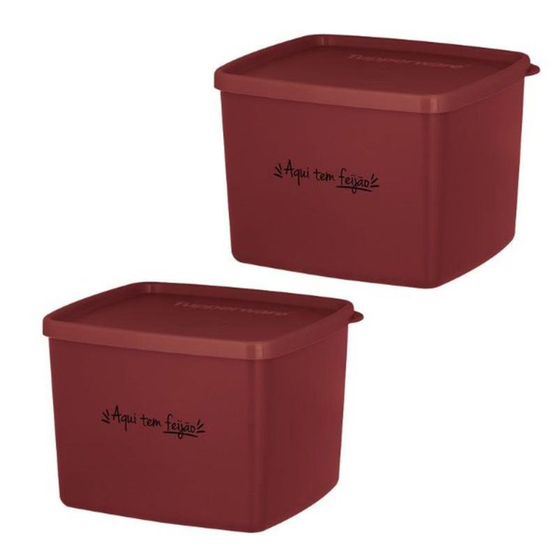 Kit 2 jeitosos aqui tem feijão 800ml cor marsala tupperware ...