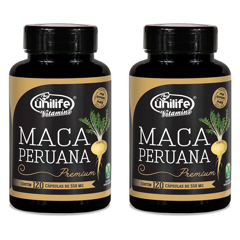 Kit 2 Maca Peruana Premium - 120 Cápsulas - Unilife - Maca Peruana ...