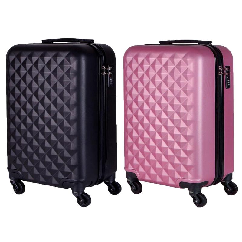 Kit 2 Malas De Bordo Viagem Com Expansão Preto E Rose - Hamax - Mala de ...