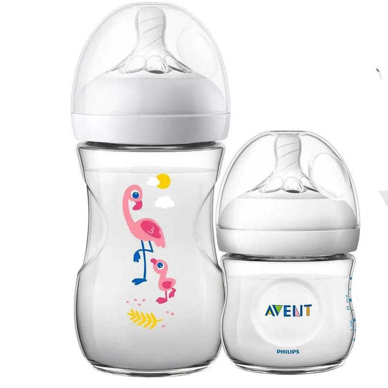 Kit 2 Mamadeira Bebê Anticolica 125/260ml 1m+ Bico Ultra Suave Flexivel ...