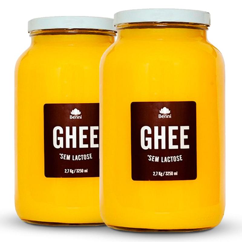 Kit 2 Manteiga GHEE Gigante 2,7kg Benni Alimentos - Ghee / Manteiga ...