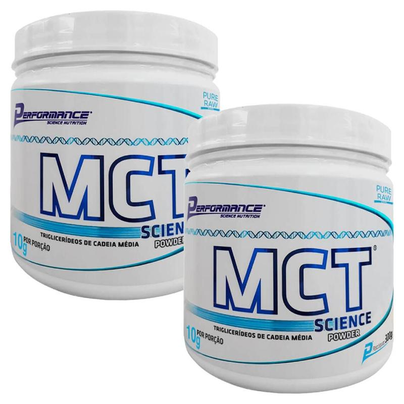 Kit 2 MCT Science Powder 300g Performance Nutrition - Pré Treino ...