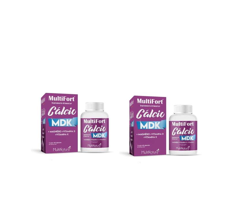 Kit 2 Multifort Calcio Mdk 60 Cápsulas 850mg. Multinature ...