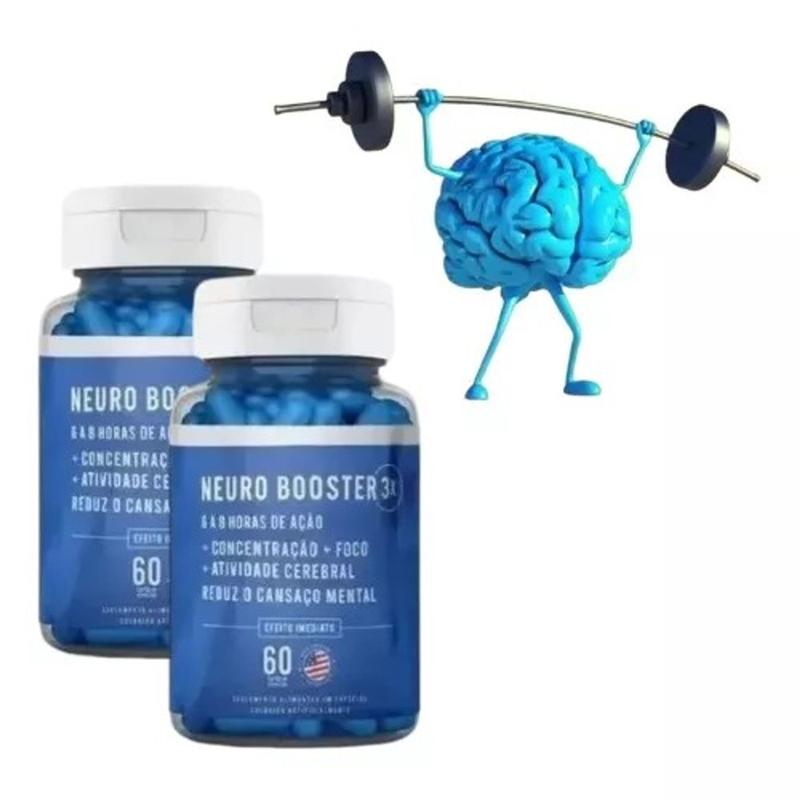 Kit 2 Neuro Booster Melhor O Desempenho Mental - 60 Cápsulas ...