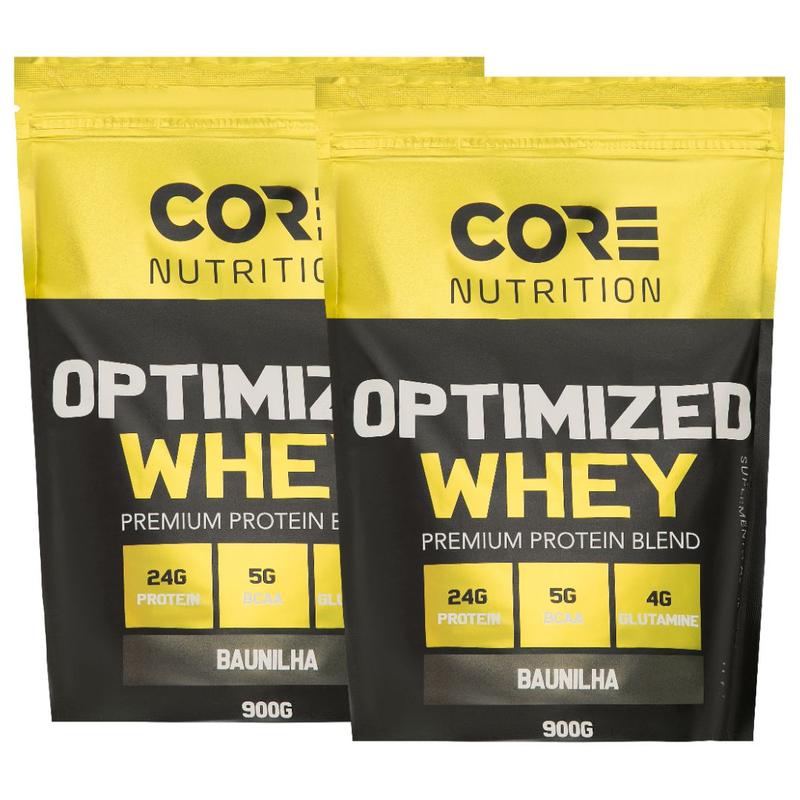 Kit 2 Optimized Whey Core Nutrition 900g - Whey Protein - Magazine Luiza