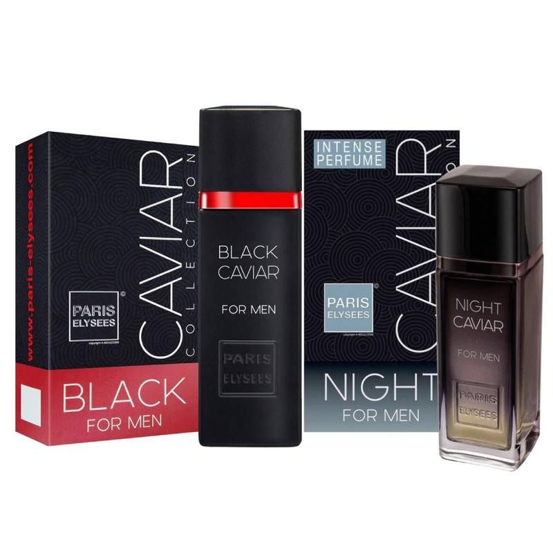 Kit 2 Perfumes Black Caviar + Night Caviar - Paris Elysees - Kit de ...