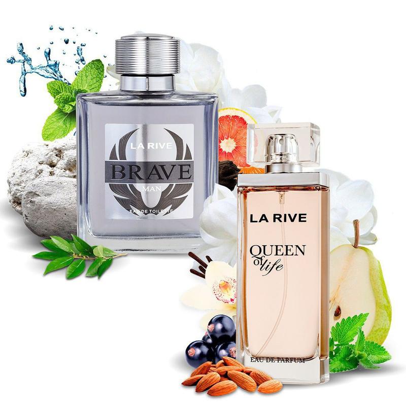 Kit 2 Perfumes Importados Brave e Queen of Life La Rive - Kit de ...
