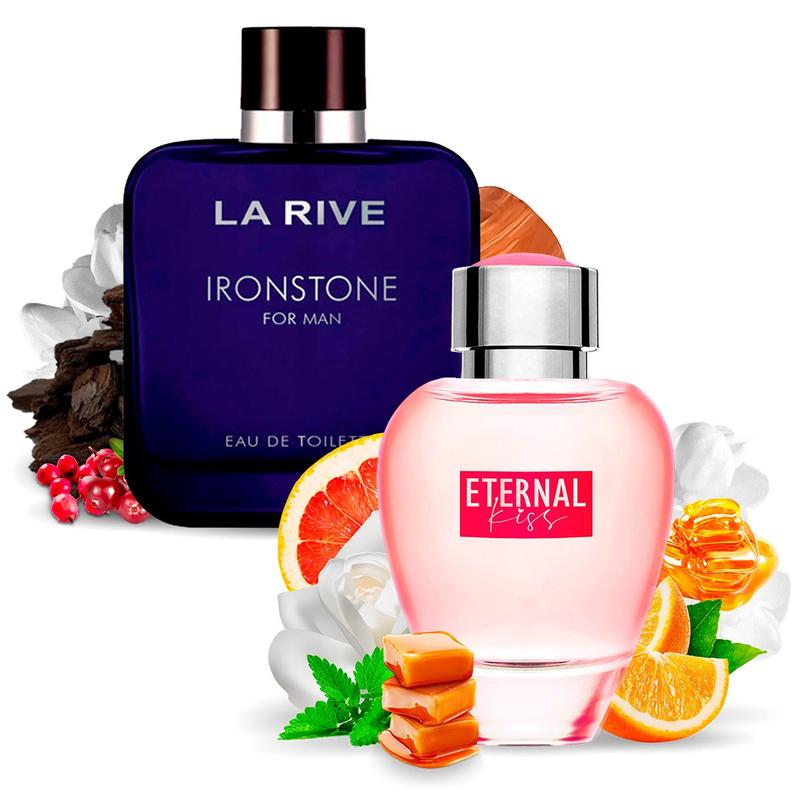 Kit 2 Perfumes Importados Ironstone e Eternal Kiss La Rive - Kit de ...