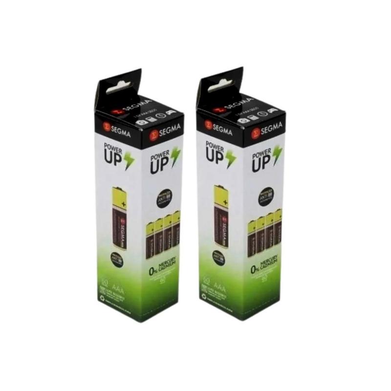 Kit 2 Pilhas Palito Aaa Caixa C/ 60 Unidades Revenda Segma - Pilhas ...