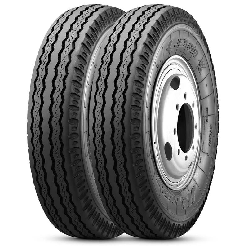 Kit 2 Pneu Aro 16 7.50-16 JK Tyre 124/121M 16PR TT JET RIB - Pneu de ...