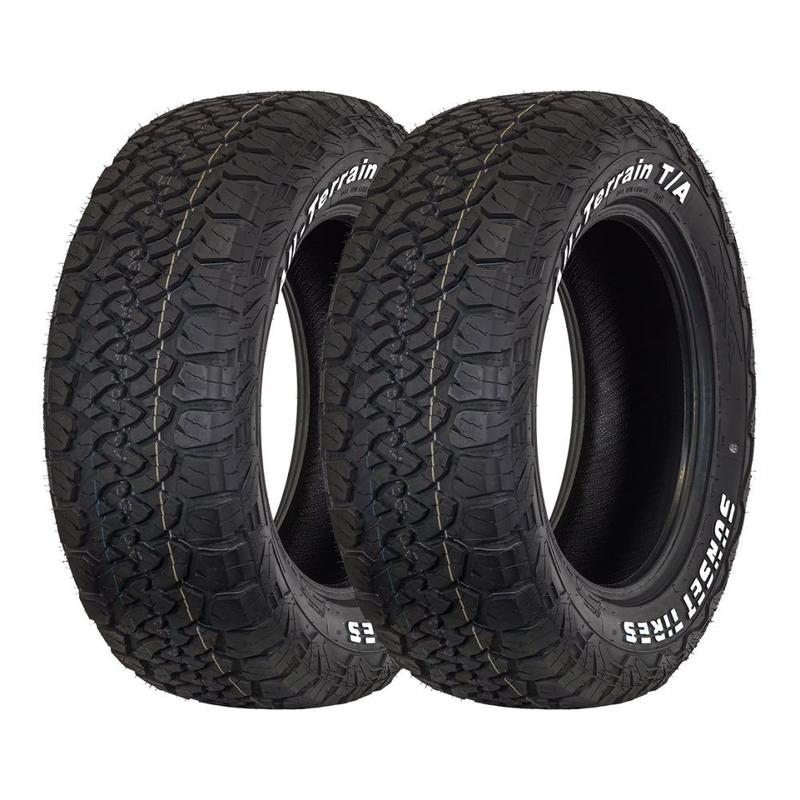 Kit 2 Pneus Sunset Aro 17 265/65R17 All-Terrain T/A Letras Brancas 112T - Pneus - Magazine Luiza