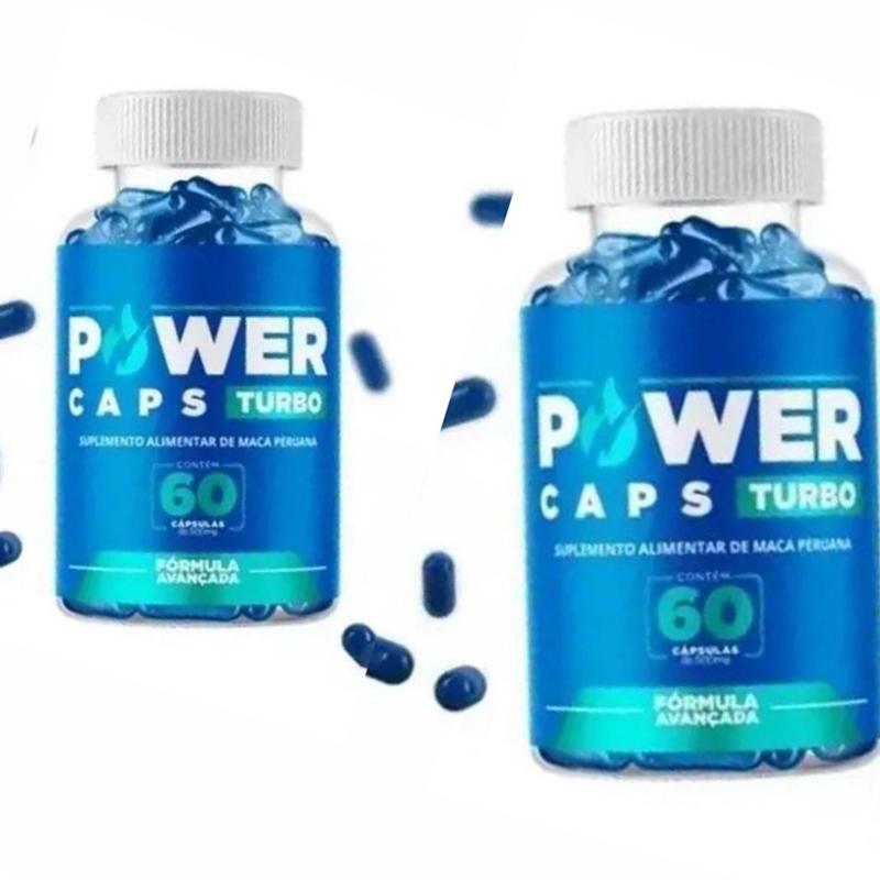KIT 2 POTE Power Caps Turbo Cápsula 60 ENVIO IMEDIATO - Fitoterápicos ...