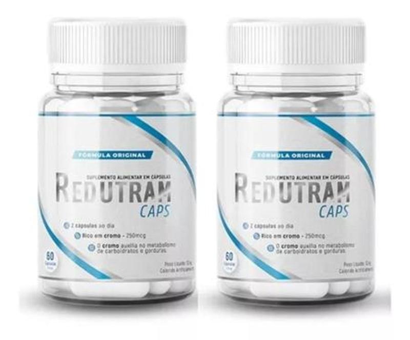 Kit 2 Potes - Redutran Super Redutor De Medidas 60 Caps - Redutran Caps ...