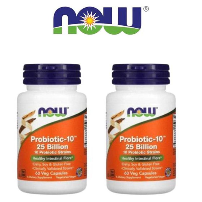 kit 2 Probiotic-10 25 Billion NOW FOODS !! - Lactobacilos - Magazine Luiza