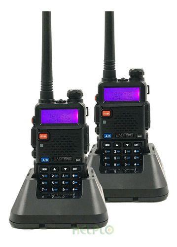 Kit 2 Rádio Ht Dual Band Uhf + Vhf Baofeng Uv-5r Portátil. - LOJA FE ...