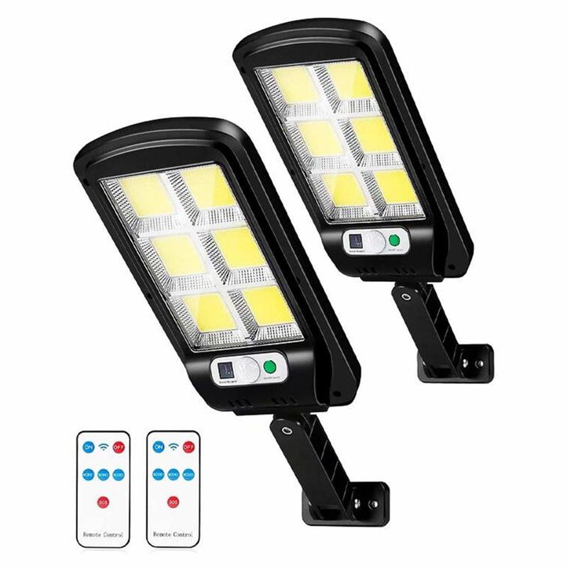 Kit 2 Refletores Luminária Solar LED 300W Sem Fio Com Sensor de ...