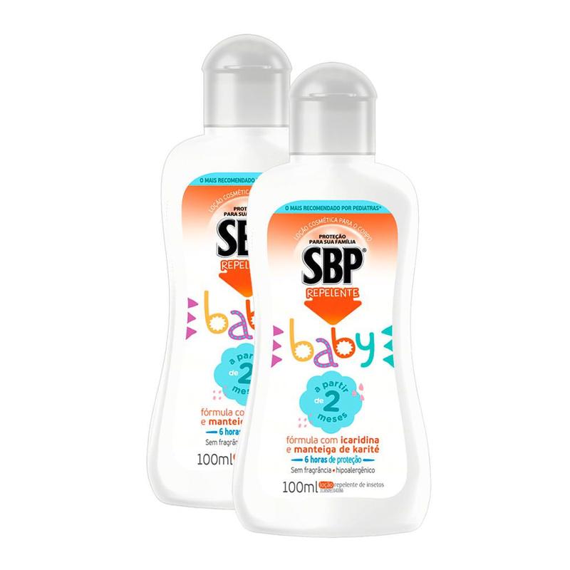 Kit 2 Repelente SBP Baby Loção sem Fragrância 100ml - Repelente ...