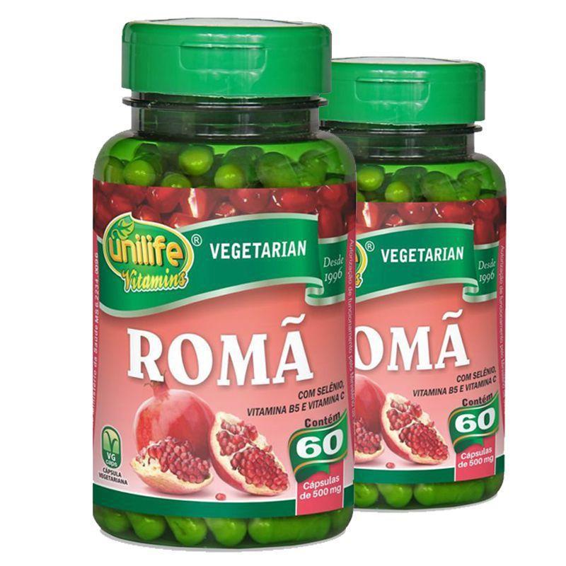 Kit 2 Romã 60 cápsulas Unilife - Vitaminas A-Z - Magazine Luiza