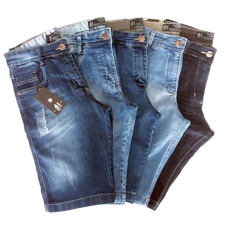 Kit 2 Short Bermuda Jeans Masculino Elastano Moda Casual 2022 - MAELE ...