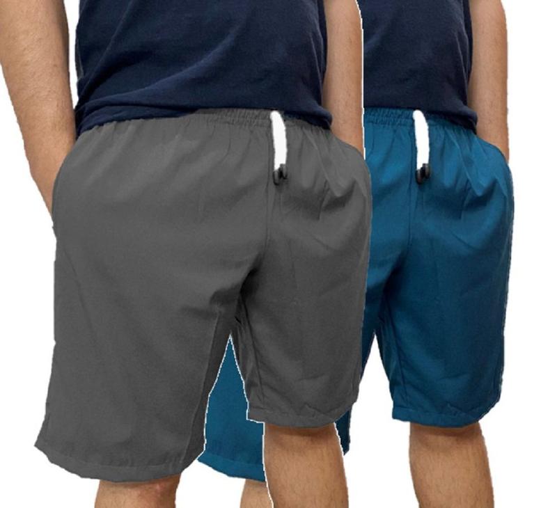 Kit 2 Shorts Calção de Futebol Bermuda de Academia Corrida - Melbor ...