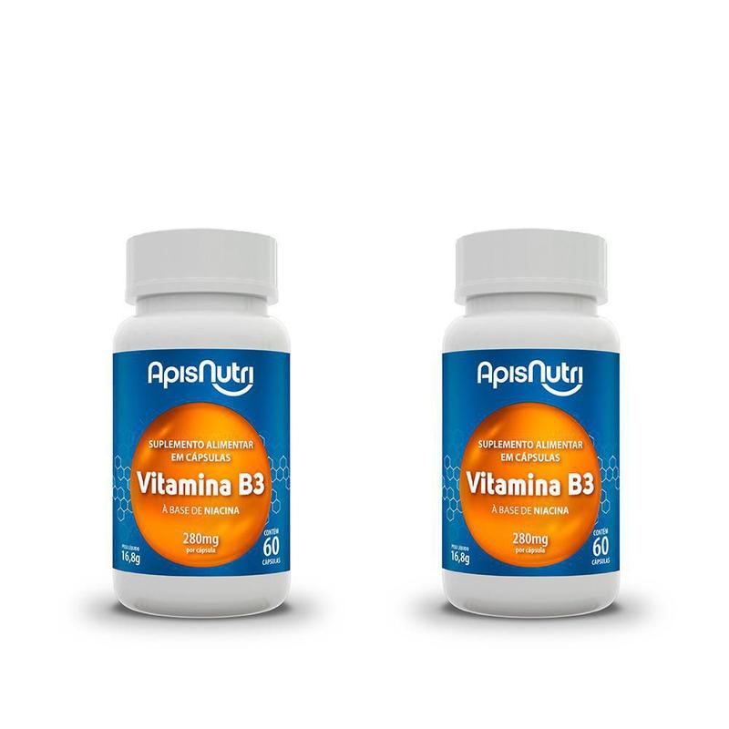 Kit 2 - Suplemento De Vitamina B3 - 60 Capsulas - Dna Verde - Apisnutri ...
