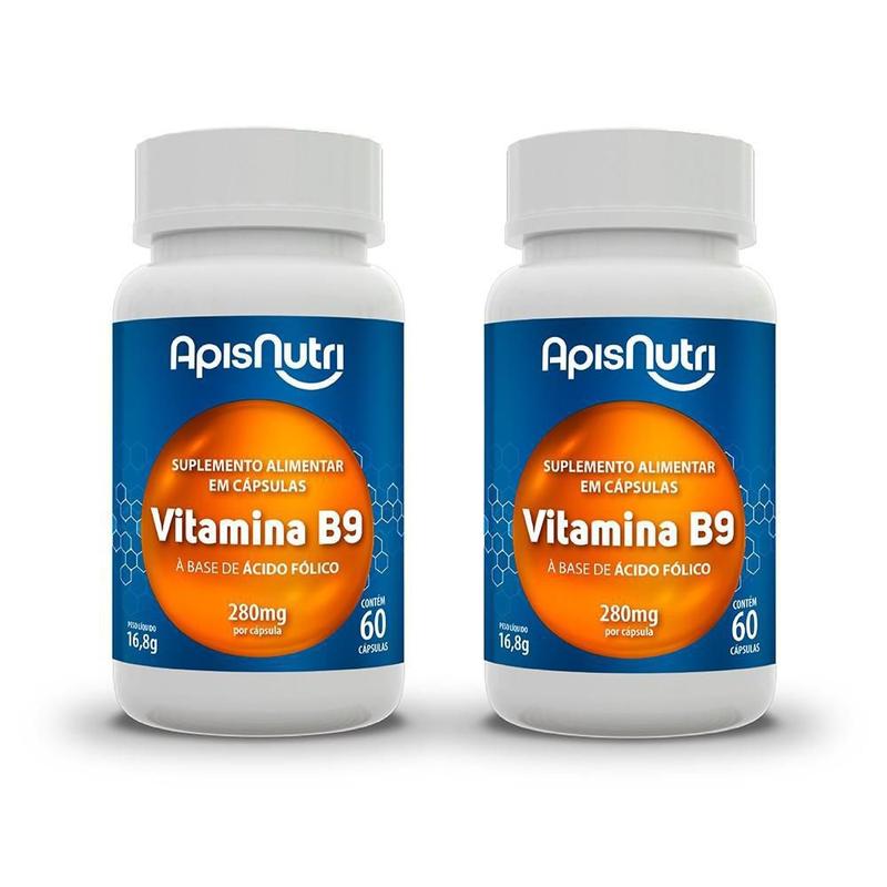 Kit 2 - Suplemento De Vitamina B9 - 60 Capsulas - Dna Verde - Apisnutri ...