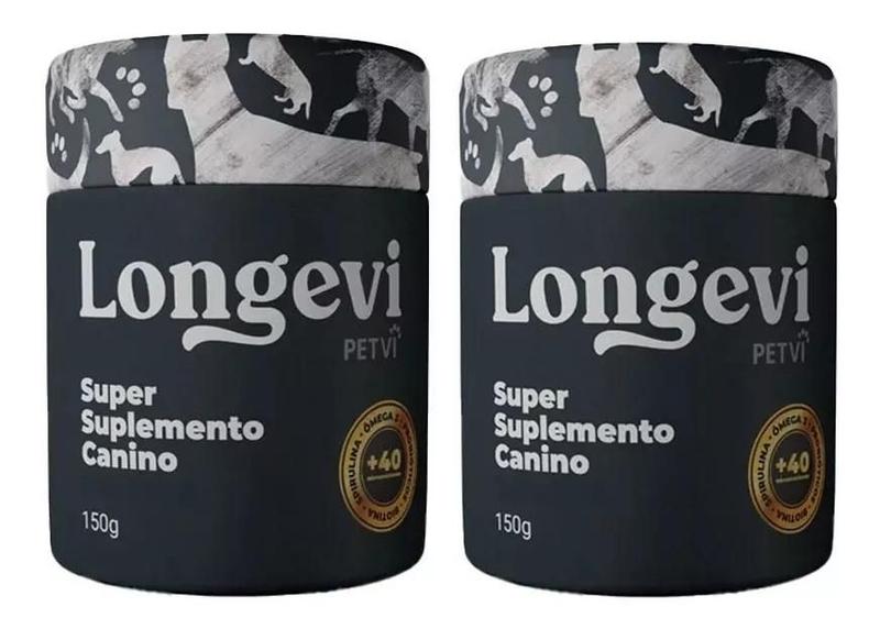 Kit 2 Suplemento Para Cães Longevi Petvi 150g - Vitaminas e Suplementos ...