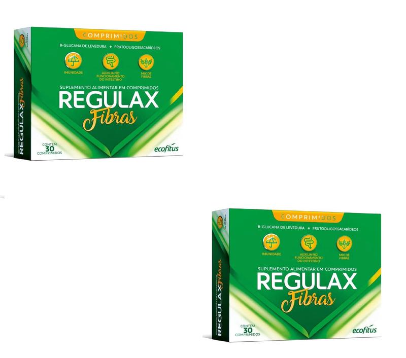 Kit 2 Suplemento Regulax Fibras 30 Comprimidos - Ecofitus - Vitaminas A ...
