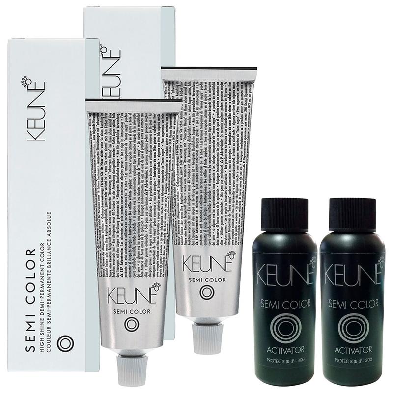 KIt 2 Tintas Semi Color Keune 60ml +Semi Color Ativador 60ml - Tinta de ...