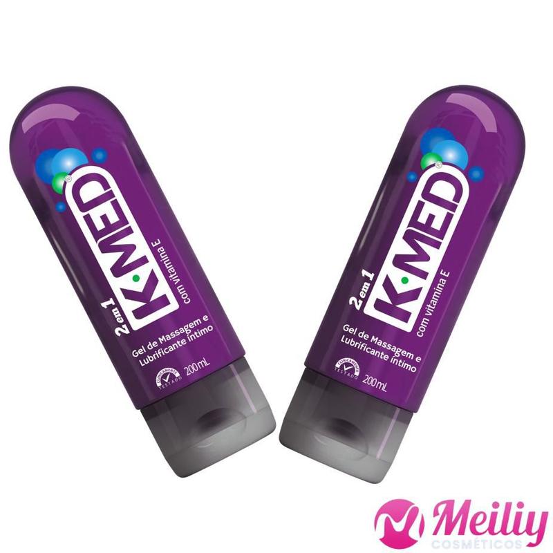 Kit 2 Un - Kmed 2 Em 1 Lubrificante Íntimo e Gel De Massagem 203g - K ...