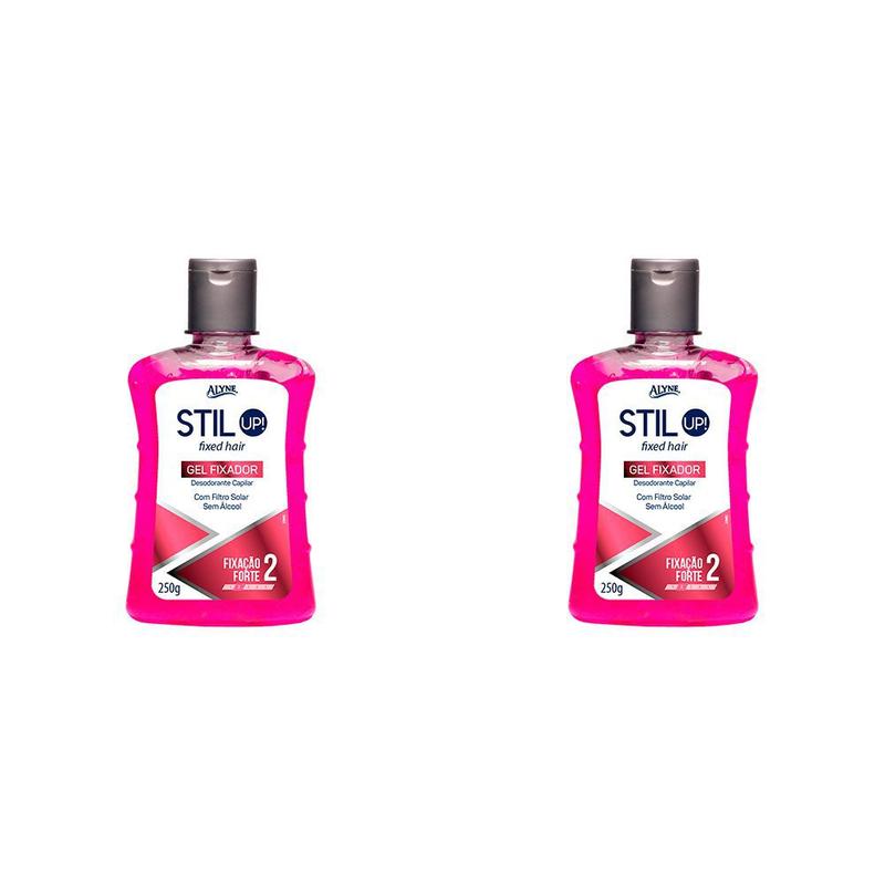 Kit 2 Und Gel Capilar Alyne Stil Up Fixação Forte Número 2 250g - Gel ...