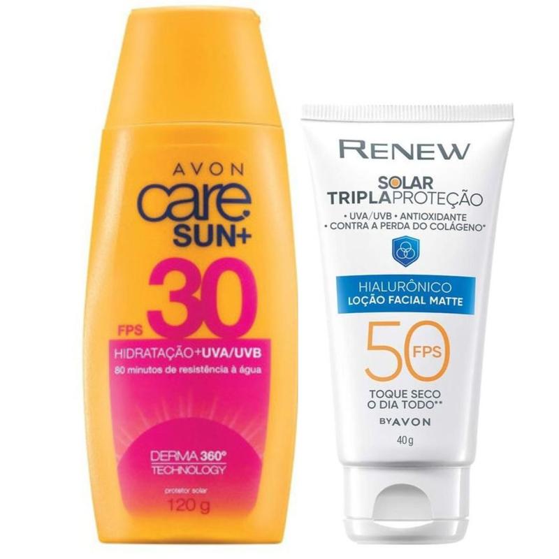 Kit 2 Und. Protetor Solar Facial + Protetor Corporal - Avon - Protetor ...