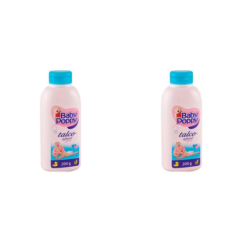 Kit 2 Und Talco Infantil Baby Poppy 200g - Talco para Bebê - Magazine Luiza