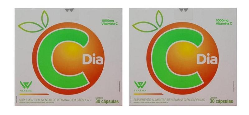 Kit 2 Unidades C Dia Vitamina C Prowin Pharma 30 Cápsulas - Vitaminas A ...