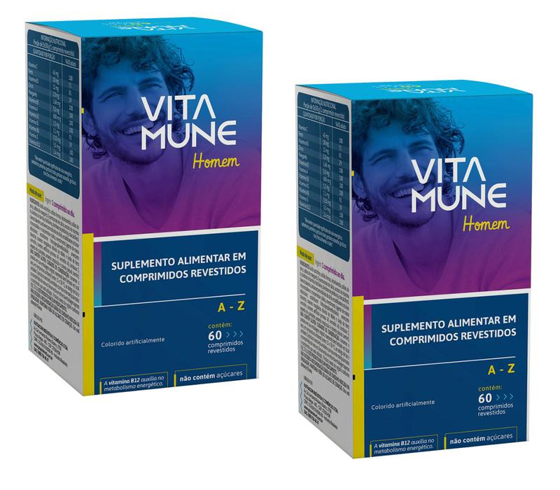 Kit 2 Vita Mune Homem Suplemento Multivitamínico CIMED ...