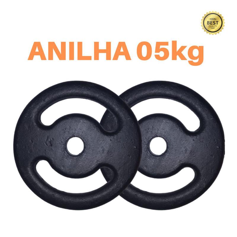 Kit 2 X Anilhas Super Premium De 5kg Ferro Pintada - Anilhas&Cia ...