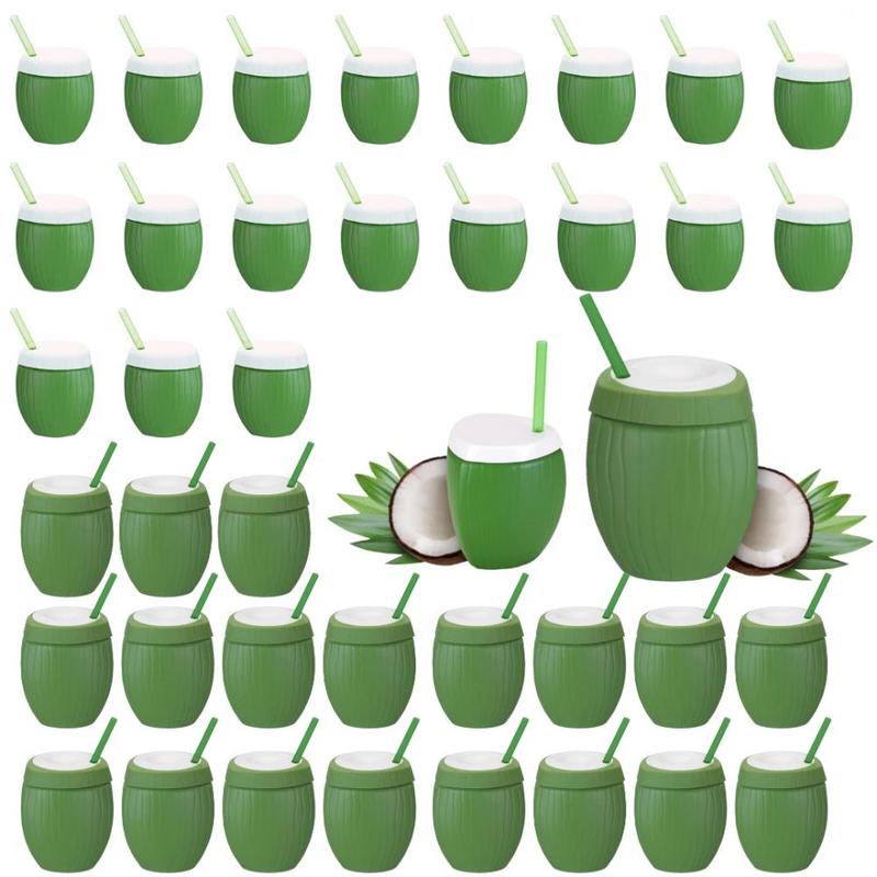 Kit 20 Copos Formato de Coco Verde 300 Ml e 20 Copos 850ml Injetemp ...