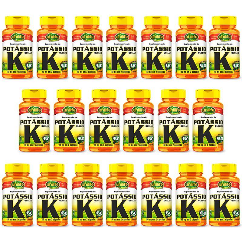 Kit 20 potássio k 60 caps de 560 mg unilife - Suplemento Potássio ...