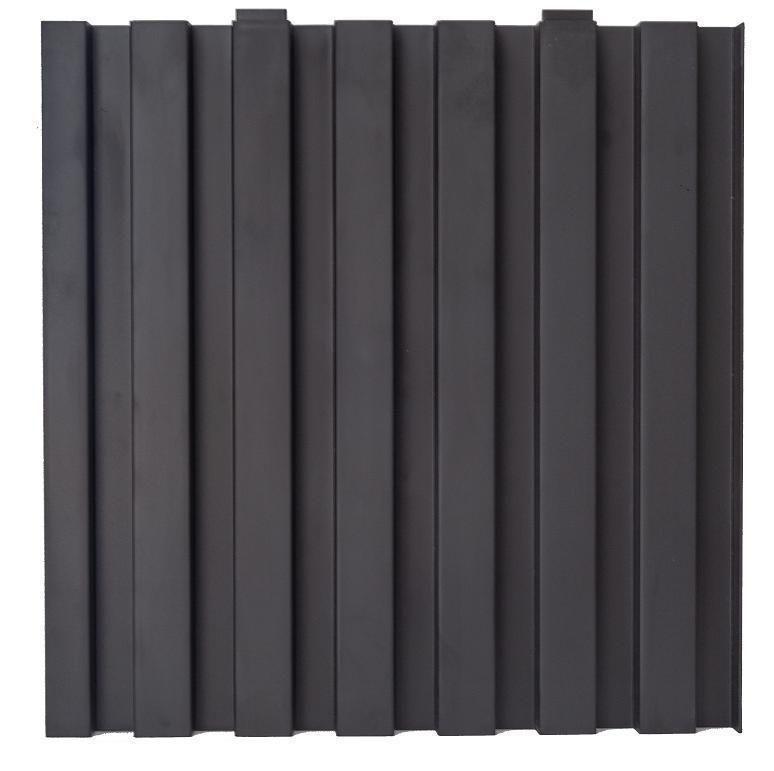 Kit 22 Painel Ripado Preto 30X30M - Com Fita Para Instalar - Teck ...