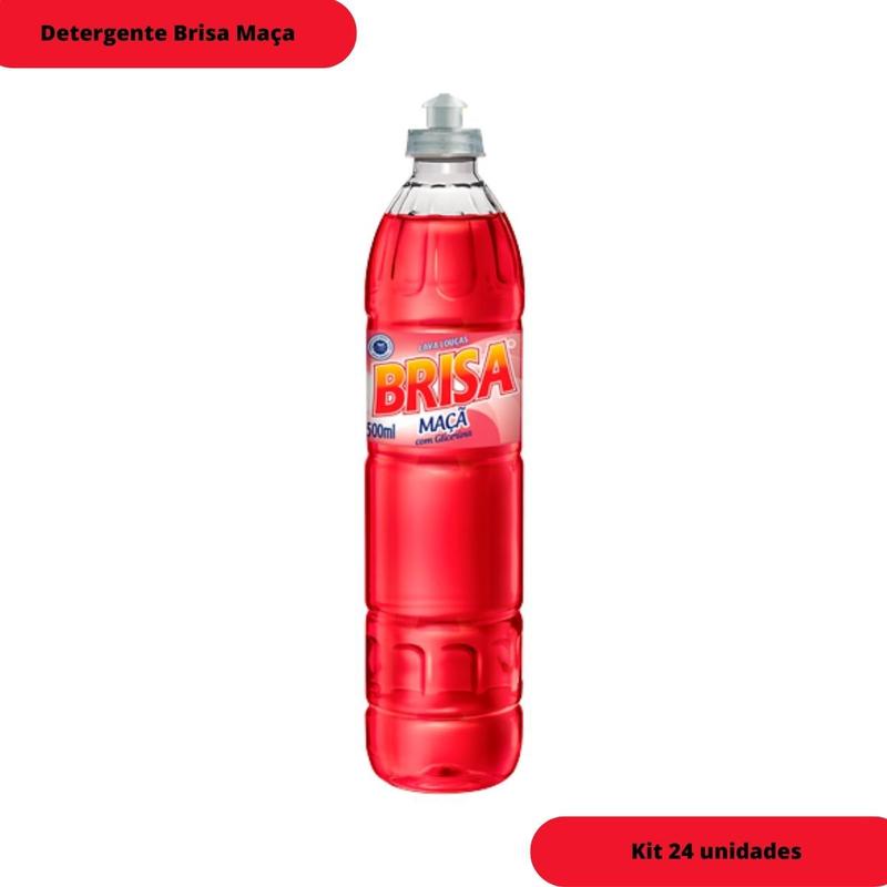 Kit 24 Detergentes Lava-Louças Brisa Maçã 500ml - Detergente - Magazine ...