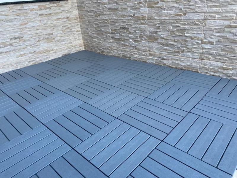 KIT 24 PEÇAS DECK TEXTURA MADEIRA PLÁSTICO 30x30 ÁREA EXTERNA E INTERNA ...