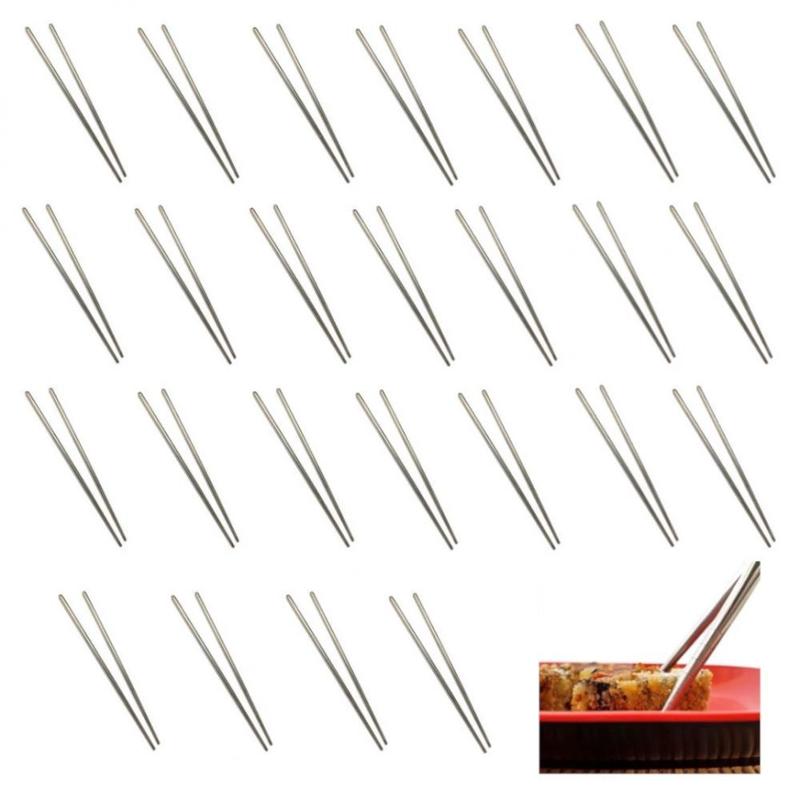 Kit 25 Pares de Hashi em Aco Inox 22cm Mandiali - Hashi - Magazine Luiza