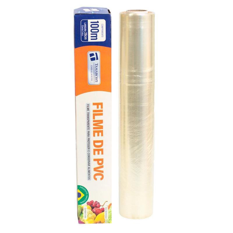 Kit 25 Rolo Bobina Plastico De Filme Pvc 28cm X 100 Metros - TAMAROZZI ...