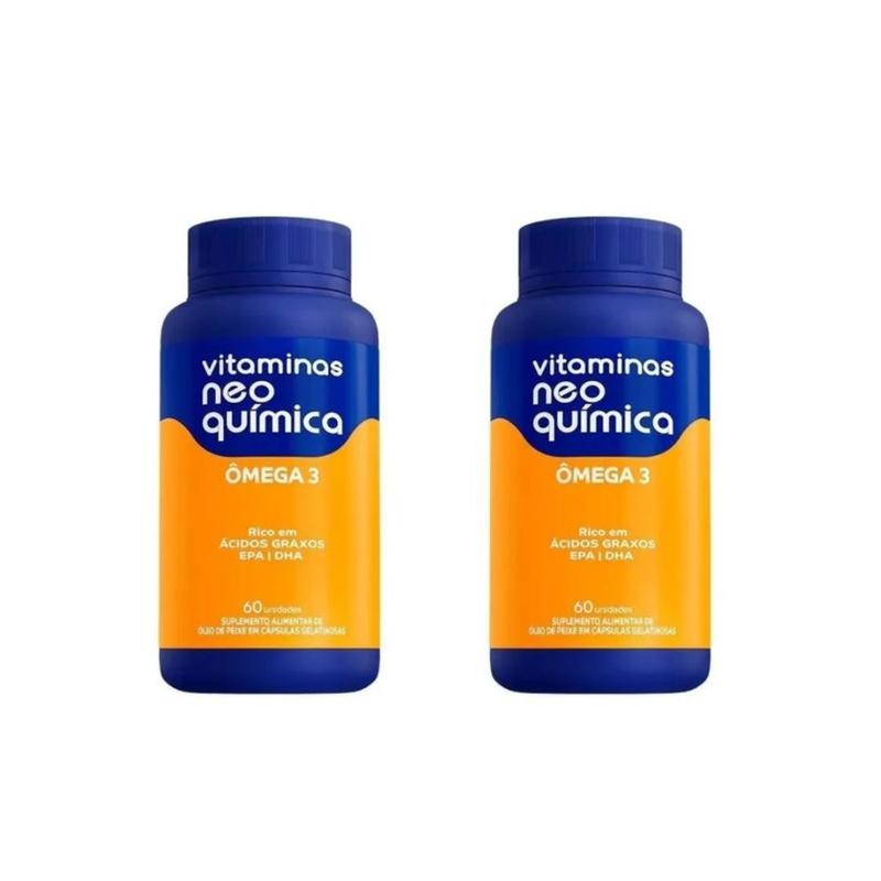 Kit 2un Vitamina Ômega 3 60Cps - Neo Química - Ômega 3 / Óleo de Peixe ...