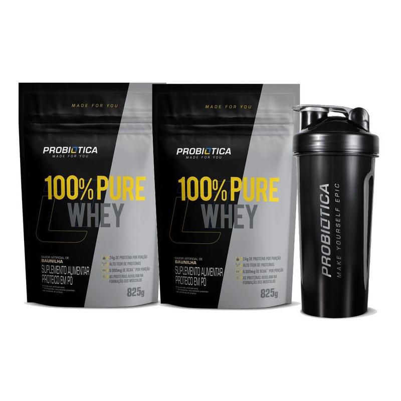 KIT 2X - 100% PURE WHEY REFIL 825g - PROBIOTICA - PROBIÓTICA - Whey ...