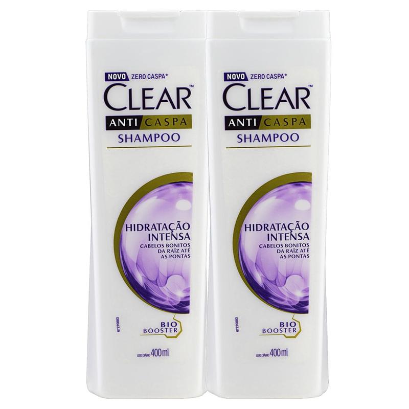 Kit 2X 400ml Shampoo Clear Hidratação Intensa - Shampoo - Magazine Luiza