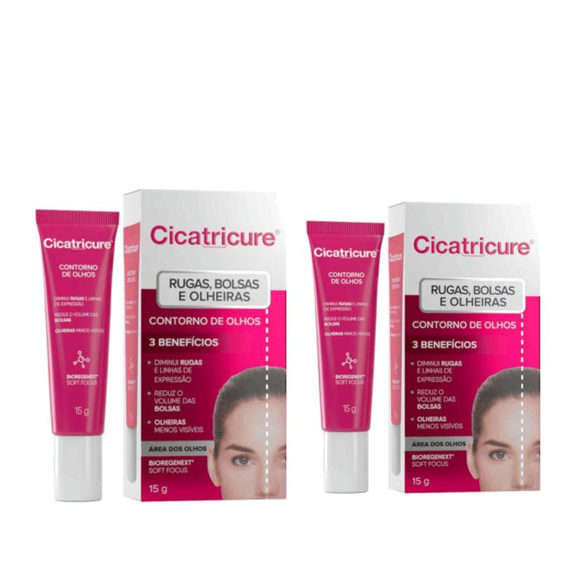 Kit 2x Cicatricure Creme de Rugas para Contorno dos Olhos 15g - GENOMMA ...