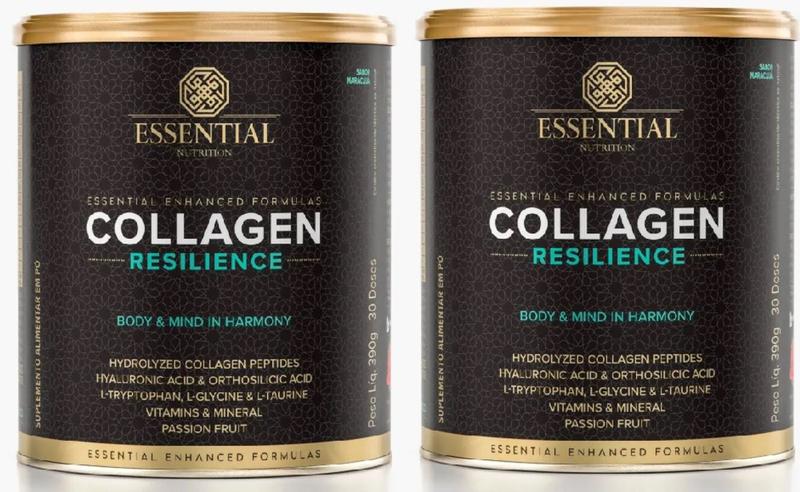 Kit 2x collagen resilience 390g essential nutrition - Colágeno ...